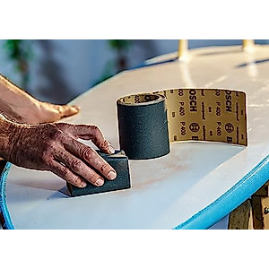 Bosch Professional 1x Sanding Roll SiC (for Coated material, Lacquer, Waterproof, 93 mm x 5 m, P240, Accessory Hand Sanding)