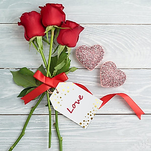 G2PLUS Foil Gold Dots Gift Tags,50Pcs White Paper HangTags with String,Metallic Gold Dots Present Tags Personalized Blank Labels for Wedding,Gift Wrapping,Birthday,Party Favors（3.34"×2.16"