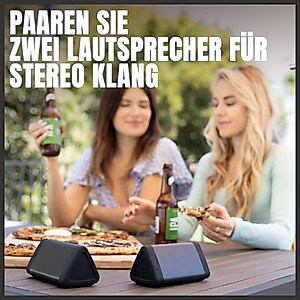 Cambridge Soundworks OontZ Upgraded Angle 3 Shower Plus Edition with Alexa, Waterproof Bluetooth Speaker, 10 W, Loud Crystal Clear Sound, Rich Bass, 100ft Wireless Range, Perfect Shower Speaker