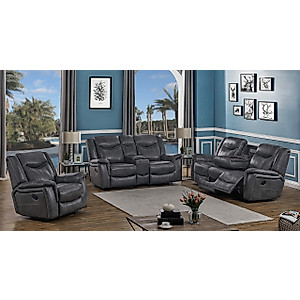 Coaster Furniture Conrad Upholstered Grey 87 5 ' D X 39 W 40 H Sofas 87.5" D x 40.5" H 650354