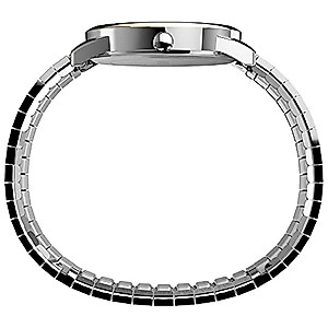 Timex Men's Easy Reader 35mm Perfect Fit Watch – Two-Tone Case White Dial with Two-Tone Expansion Band