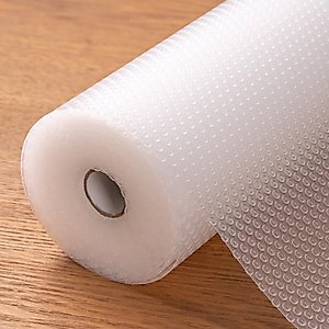 Shelf Liner Non Slip Kitchen Liners for Cabinets and Drawers,Non-Adhesive Drawer Liners Non Slip Waterproof Liner,Thick Strong Grip Kitchen Cabinet Liners for Shelves (12 inches x 20 Feet)