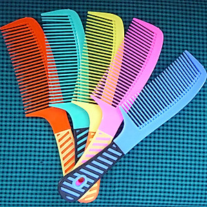 zYoung 5 Pcs Combs for Women, Tooth Comb Set, Styling Essentials Round Comb with Handle
