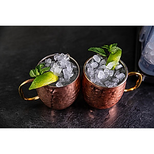 Igloo Thermostar 40-Pound Nugget Ice Maker with Auto-Clean and LED Panel, Ice Scoop, Black Stainless