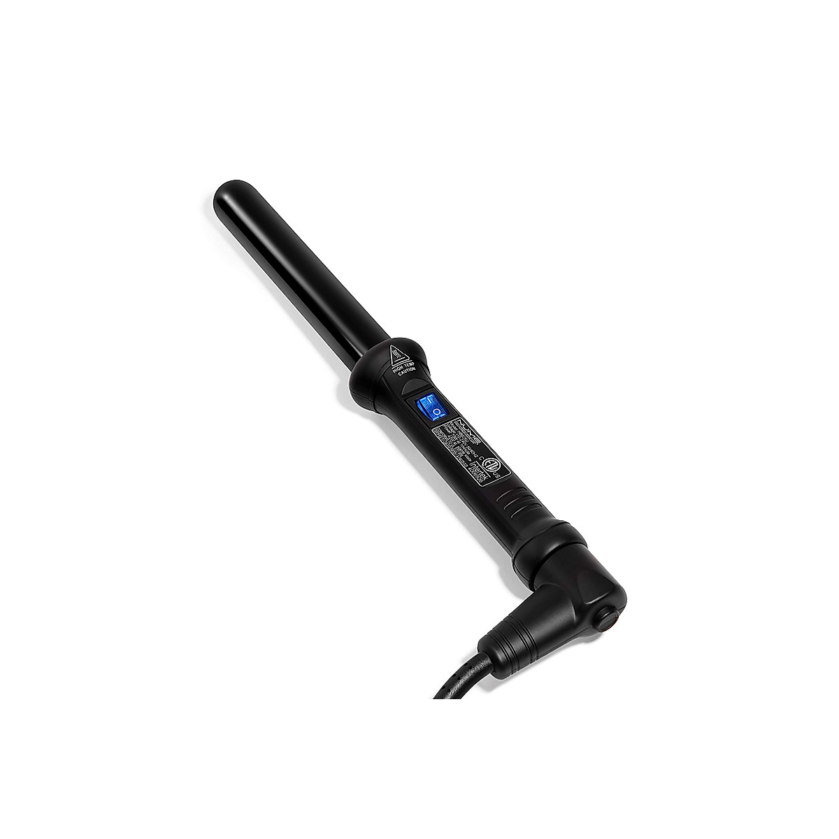 NuMe Classic Ceramic Curling Wand - Tourmaline 25mm Barrel Hair Curler, Negative Ion Conditioning, Far Infrared Heat - All Hair Types