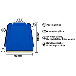 L & P Car Design L&P A052 Ice Scraper Brass Blade Original Murska 3 in 1 from Europe 100% Quality Winter Goods Automotive