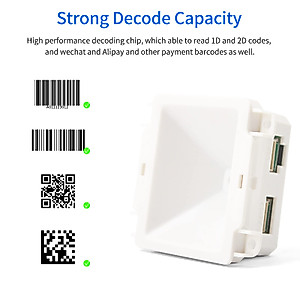 Embedded QR Code Scanning Module with USB 1D 2D Bar Codes Reader Identification Scan Device Used for Supermarkets Stores Payments