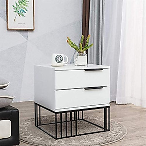 CXDTBH Metal Frame Wood Rectangle Side Accent Living Room Storage Shelf End Table (Color : D)
