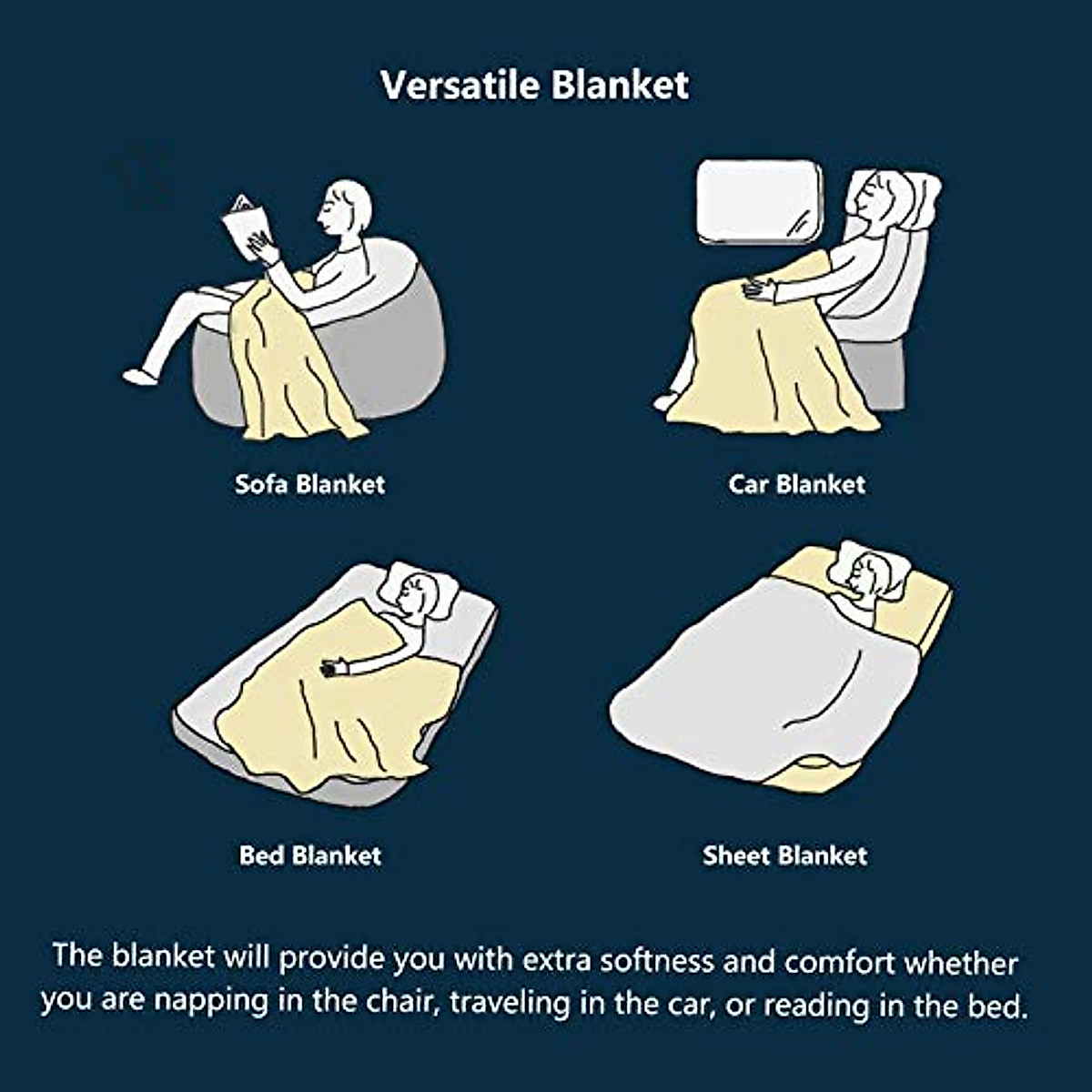 Super Soft Flannel Throw Blanket Lightweight Shaggy Air Conditioner Blanket Cooling Summer Blanket Towel Blanket for Couch Blankets80 X60