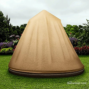 Patio Water Fountain Outdoor – Large Outdoor Fountain Cover - Heavy Duty Furniture 30x30x48 Inches Waterfall Fountain Cover