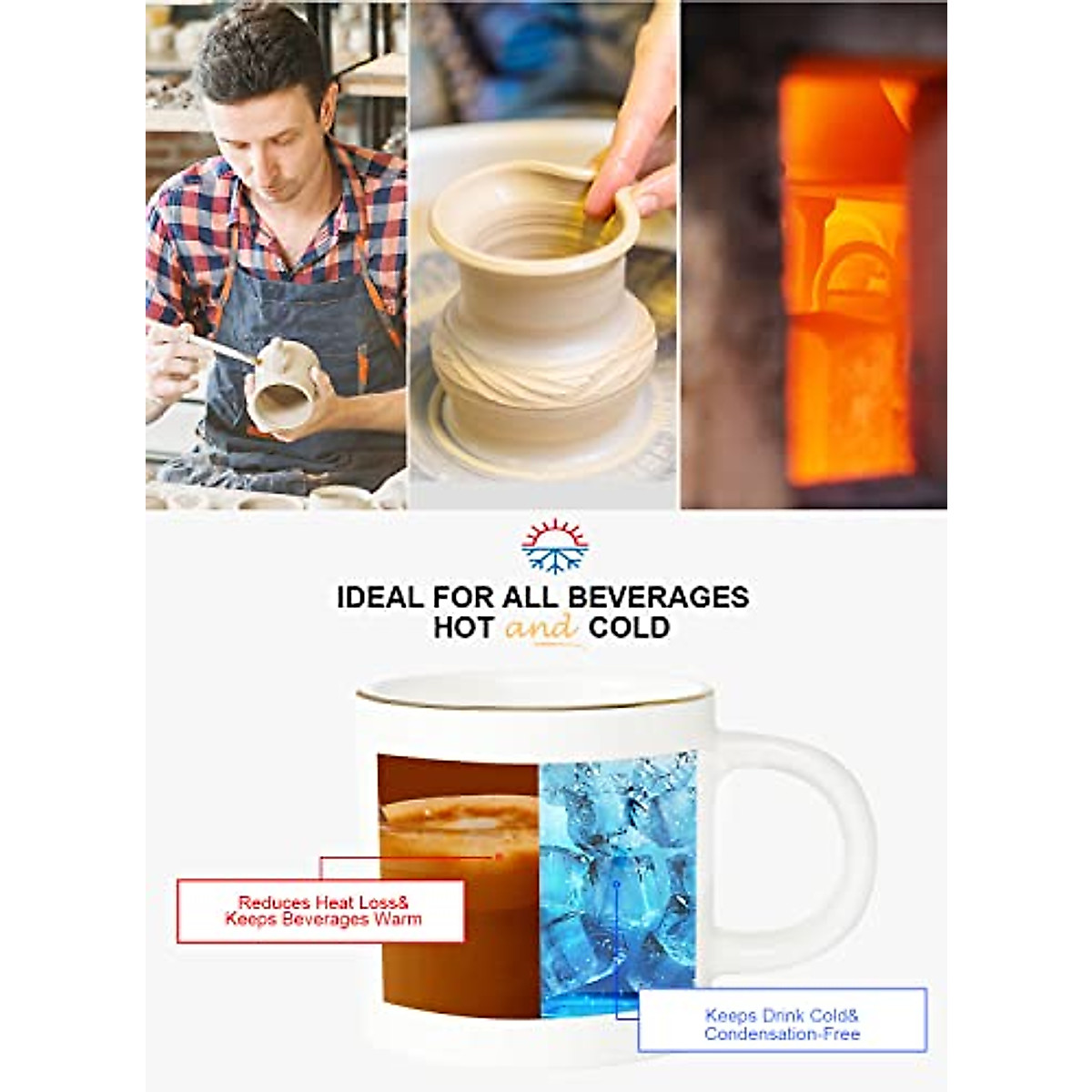 Coffee Mugs Mug Sets Demitasse Cups Mr and Mrs with Kiss Tray Wedding Engagement Bridal Shower or Couples Anniversary Valentines Christmas Gifts -Ceramic Marble Coffee Mug -White