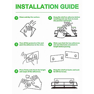 SMARTAKE 2-Pack Shower Caddy, Adhesive Bathroom Shelf Wall Mounted, No Drilling Strong Shower Caddies Kitchen Racks - Stainless Steel Storage Organizers (9.9 Inches), Silver