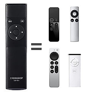 New Infrared Remote Control MC377LL/A for Apple 2/3 TV Box A1294 A1156, for Apple 2021 TV4 4K, for Apple 4th TV HD, A1962 A1842/MQD22/MP7P2 A1469 A1427/MD199 A1378/MC572 MM4T2AM/A A1625/MGY52/MLNC2