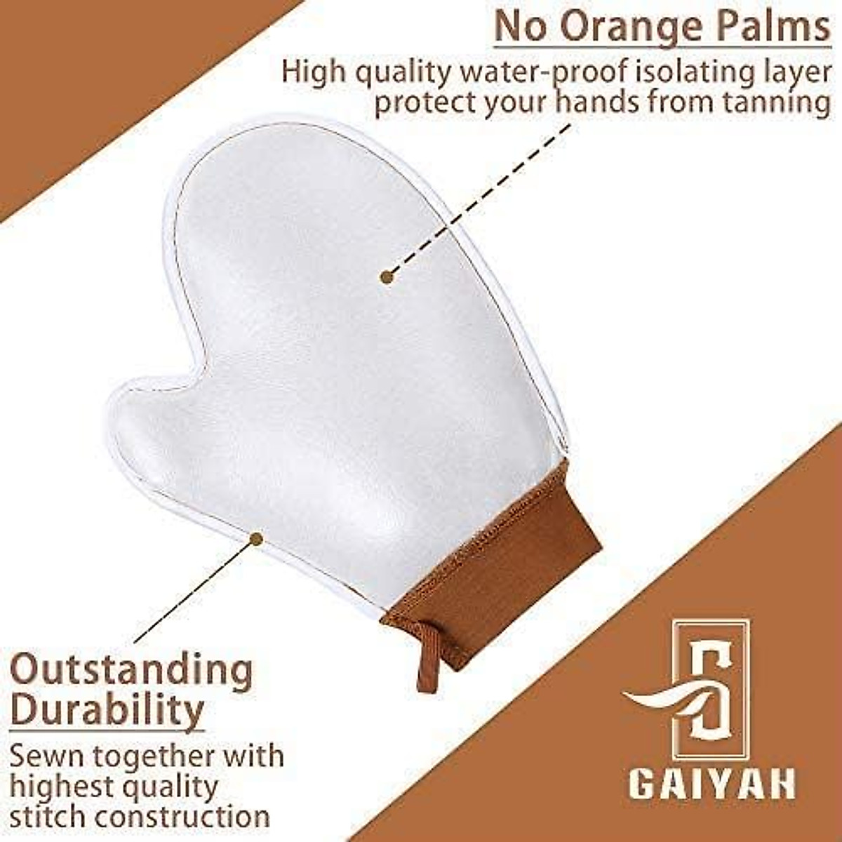 GAIYAH Self Tanning Mitt, Self Tanner Mitt Self Tanning Mit Tanning Mitts Self Tanner Mitt Applicator Tanning Glove For Self Tan Mit，Self Tan Mitt Applicator