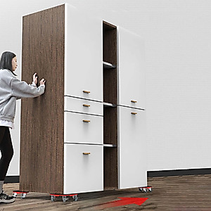 Furniture Movers with Wheels, Heavy Duty Furniture Lifter Tool Set,Furniture Moving Sliders 1320 LBs Load Capacity,for Moving Sofa, Cabinet, Refrigerator (Black)