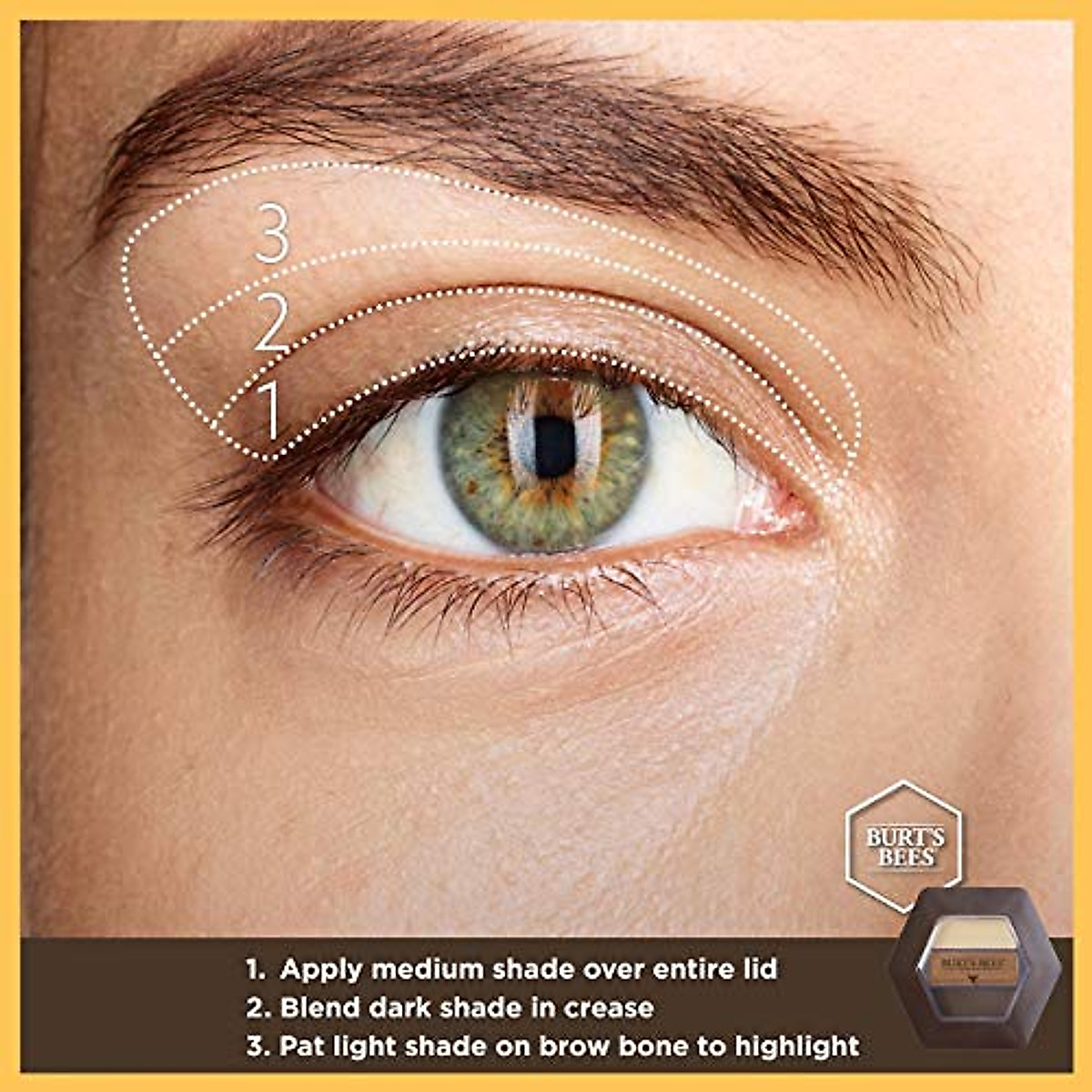 Burt's Bees 100% Natural Eye Shadow Palette Trio, Dusky Woods - 0.12 Ounce