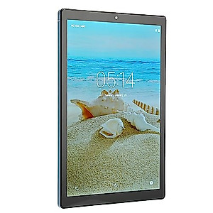 Honio 10 Inch Tablet, Kids Tablet 8 Core CPU 5GWIFI Blue 100‑240V (US Plug)
