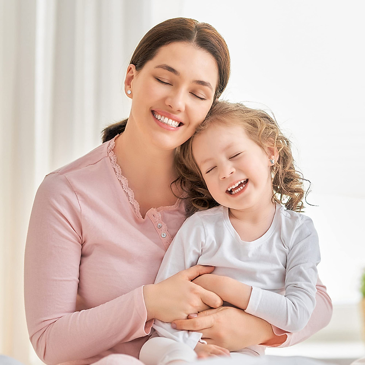 Sanfenly 24 Pairs Stainless Steel Stud Earrings Set for Women Men 20G Tiny Cartlidge Earrings Stud Geometric Star Triangle Moon Heart Snake Butterfly Ball CZ Turquoise Small