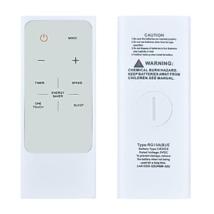New Replacement Remote Control Compatible for Midea Window Air Conditioner RG15A(B)/B RG15A(B)/E RG15A(B)/F GE RAC-WK0511CMU RAC-WK0611CRU RAC-WK0811ESCWU RAC-WK1011ESCWU RAC-WK1211ESCWU RAC-WK1511ESC