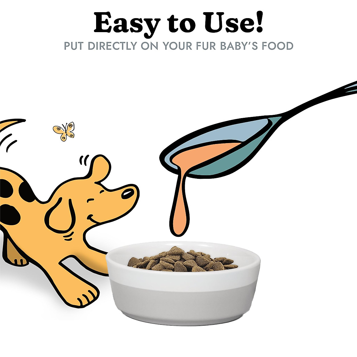 Fish Oil for Dogs - Healthy Skin & Coat, Salmon, Pollock, All Natural Supplement for Pets, Itching Scratching Allergy & Inflammation Defense, Omega 3 EPA DHA, Brain & Heart Health, 8 oz