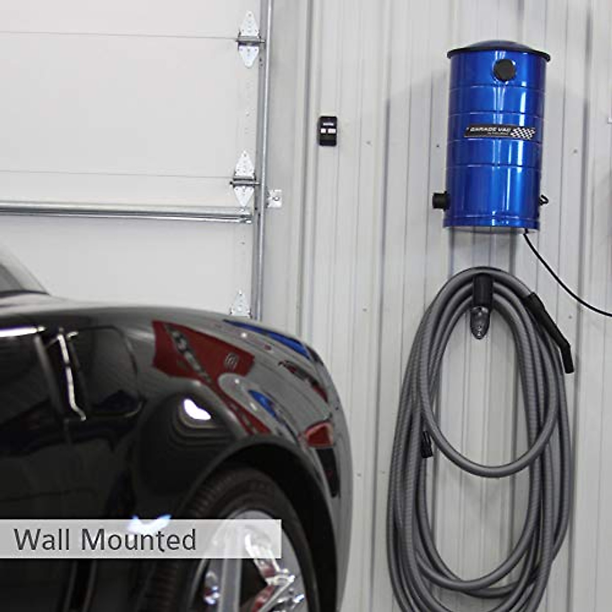 VacuMaid GV50BPRO Professional Wall Mounted Garage and Car Vacuum with 50 ft. Hose and Tools