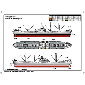 Trumpeter 1/700 USS SS Jeremiah O'Brien WWII Liberty Ship Model Kit