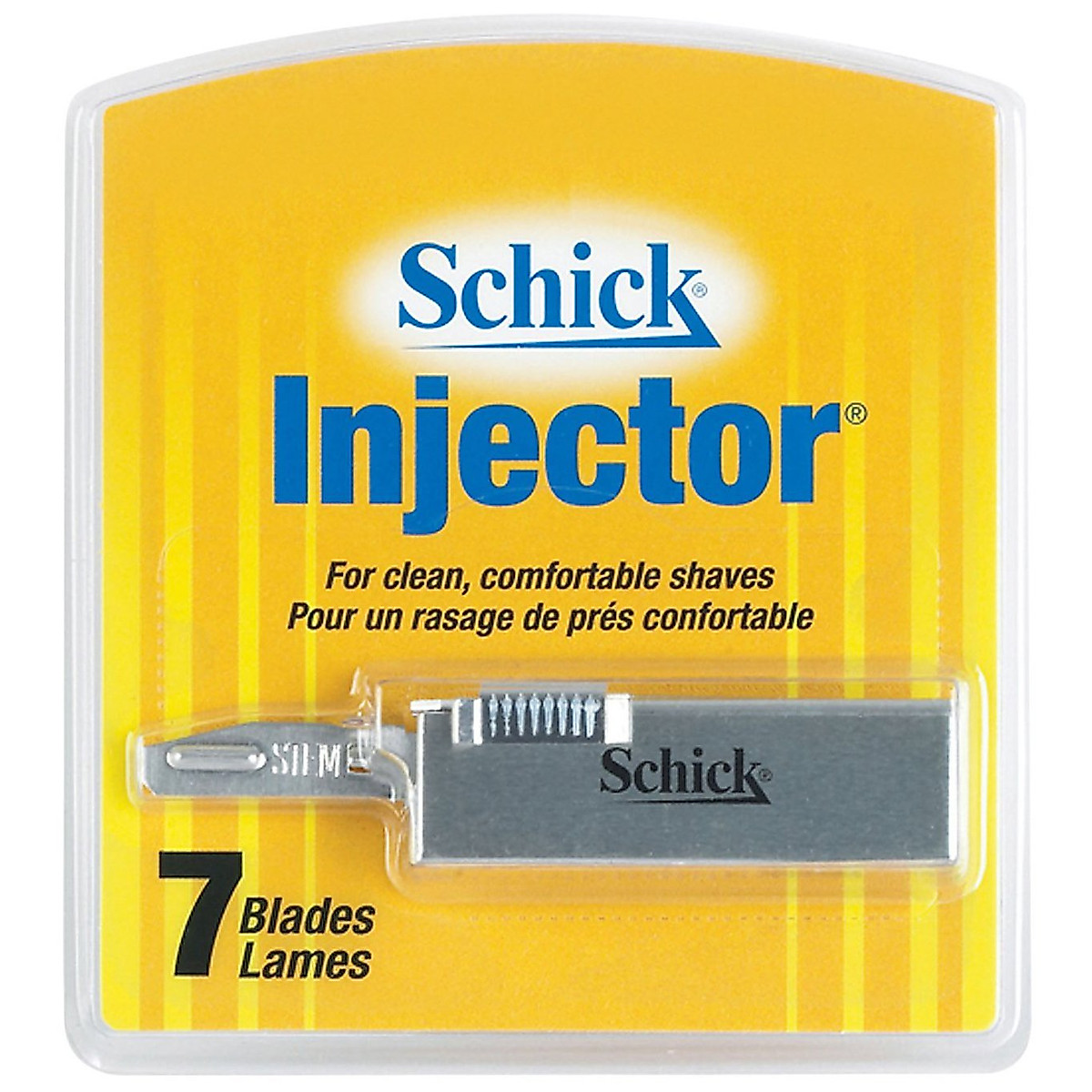 Shave Classic Single Edge Razor Handle and 1 Ct. Injector Blade + Pack of 7 Ct. Schick Injector Refill Blade ! Razor Compatible with Schick Injector Razor Blades !