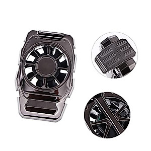 WOONEKY Radiator Reduction Cooling Practical Noise for Cellphone Live Cooler Streaming Portable Game Device Cretaive Outdoor Gaming Fan Professional Mini Smartphone Handle Cell Phone