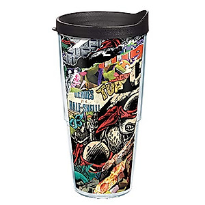 Tervis Made in USA Double Walled Nickelodeon™ - Teenage Mutant Ninja Turtles Insulated Tumbler Cup Keeps Drinks Cold & Hot, 24oz, Collage