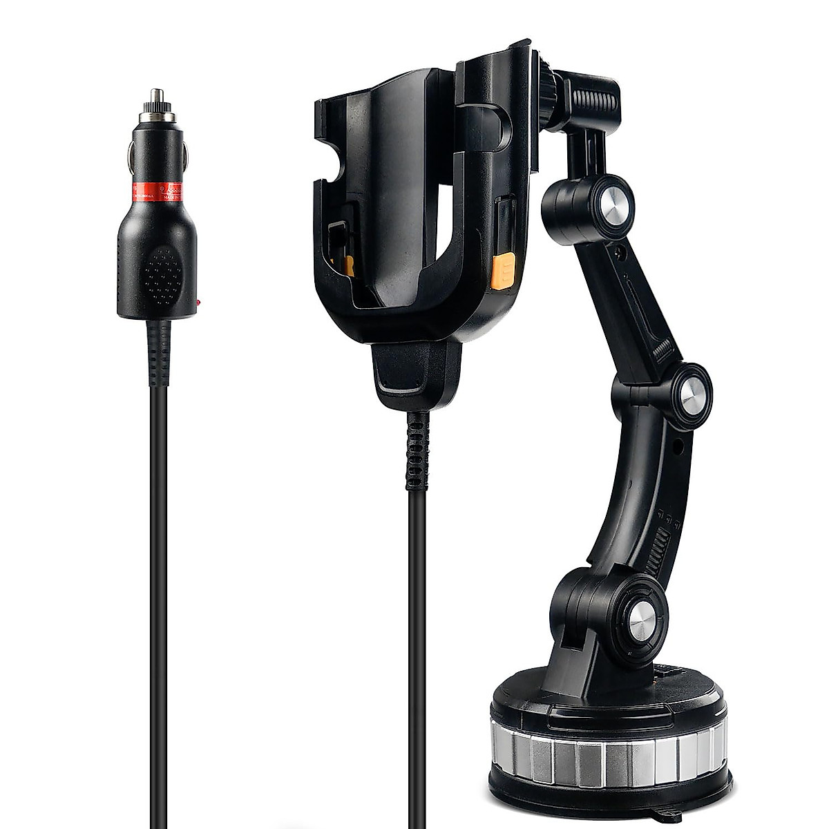 Car Mount Charger for Zebra Symbol TC77 TC70 TC72 TC75 TC70X TC75X TC700H TC700K TC77HL TC720L Handheld Barcode Scanner - Sturdy Vehicle Holder with 5V 2A Cigarette Lighter Charging Cable