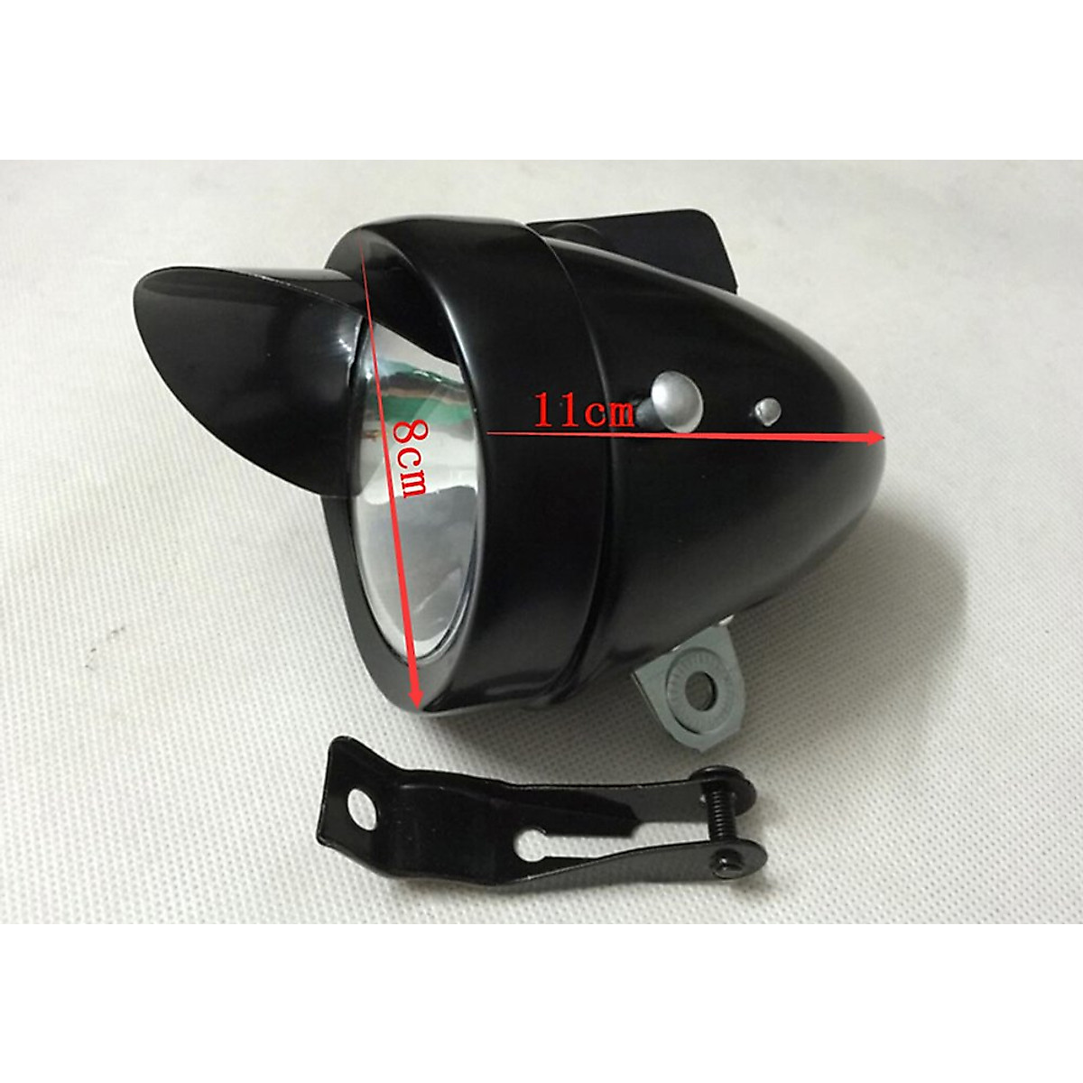 Cool Metal Shell Bright Classical Cool Bicycle Headlight Retro Vintage Bike LED Light Night Riding Safety Front Head Lamp Fog Headlamp