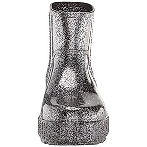 UGG Women's DRIZLITA Rain Boot, Glitter Grey, 9