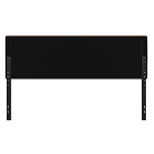 Flash Furniture Paxton Upholstered Headboard - Channel Stitched Taupe Fabric Upholstery - King - Adjustable Height from 44.5" to 57.25" From Floor