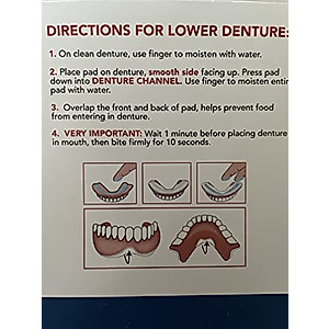 Bondezz Adhesive Free Denture Pads | Upper Denture | 30 Pack | Secure & Comfortable Fit | No Glue/No Mess | All Day Suction | Denture Glue Alternative | Safe, Natural & Non-Toxic