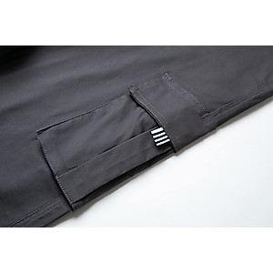 AIFARLD Men's Cargo Pants with Pockets Cotton Hiking Sweatpants Casual Athletic Jogger Sports Outdoor Trousers Relaxed Fit Grey