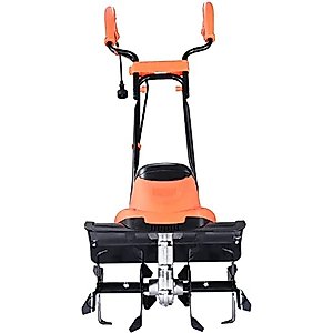 Electric Garden Tiller Electric Cultivator 14 Inch Tilling Width 8-Inch Electric Tiller 8.5 Amp a05