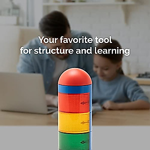 Kadams Visual Timer for Kids with Audio Alarm - Traffic Light Alarm for Kids, Teachers, Classroom, Home, Time Management Tool with Light Timer, 24hr Countdown, Pause Function, Auto Timer - Blue