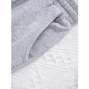 Moggemol Girls 2 Piece Dance Sports Outfits Butterfly Print Cami Crop Tops and Sweatpants Tracksuit Jogger Set Grey 10 Years