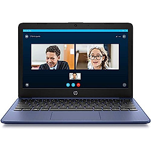 HP Stream 11 Laptop 11.6" Diagonal HD SVA Anti-Glare Display Intel Celeron N4000 Processor 4GB RAM 32GB eMMC USB-C Bluetooth Microsoft 365 for 1 Year Win10 Blue + HDMI Cable