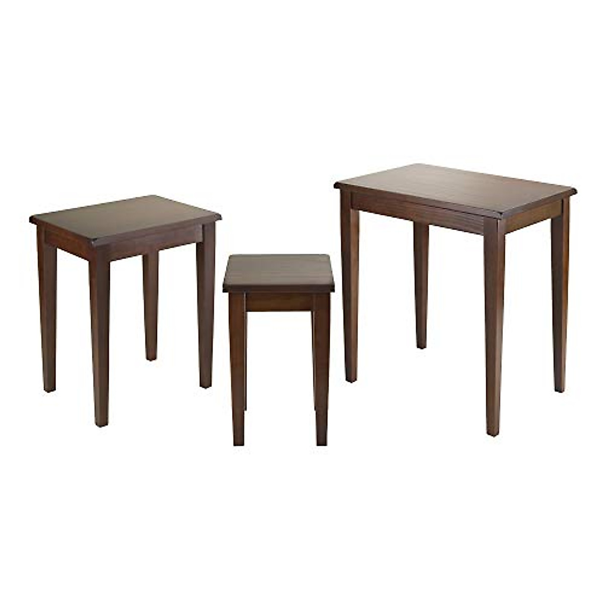 Winsome Wood Regalia Accent Table, Walnut, 14.9"D x 20"W x 21.6"H