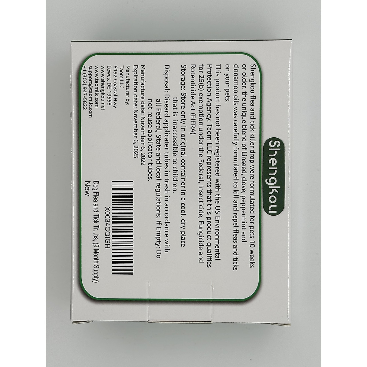 Safe and Effective: Dog Flea and Tick Prevention Repellent, Plus Spot-On with Plant Formula, for Small-Medium Dogs 4-44 lbs, (8.5 Month Supply)