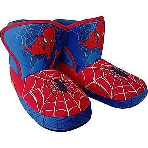 Marvel Boy's Spider-Man Slipper Booties (Red/Blue, Numeric 11)