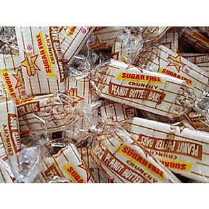 Atkinson's Sugar Free Peanut Butter Bars - Delicious Individually Wrapped 1 lb Bulk Frosted Coated Candy