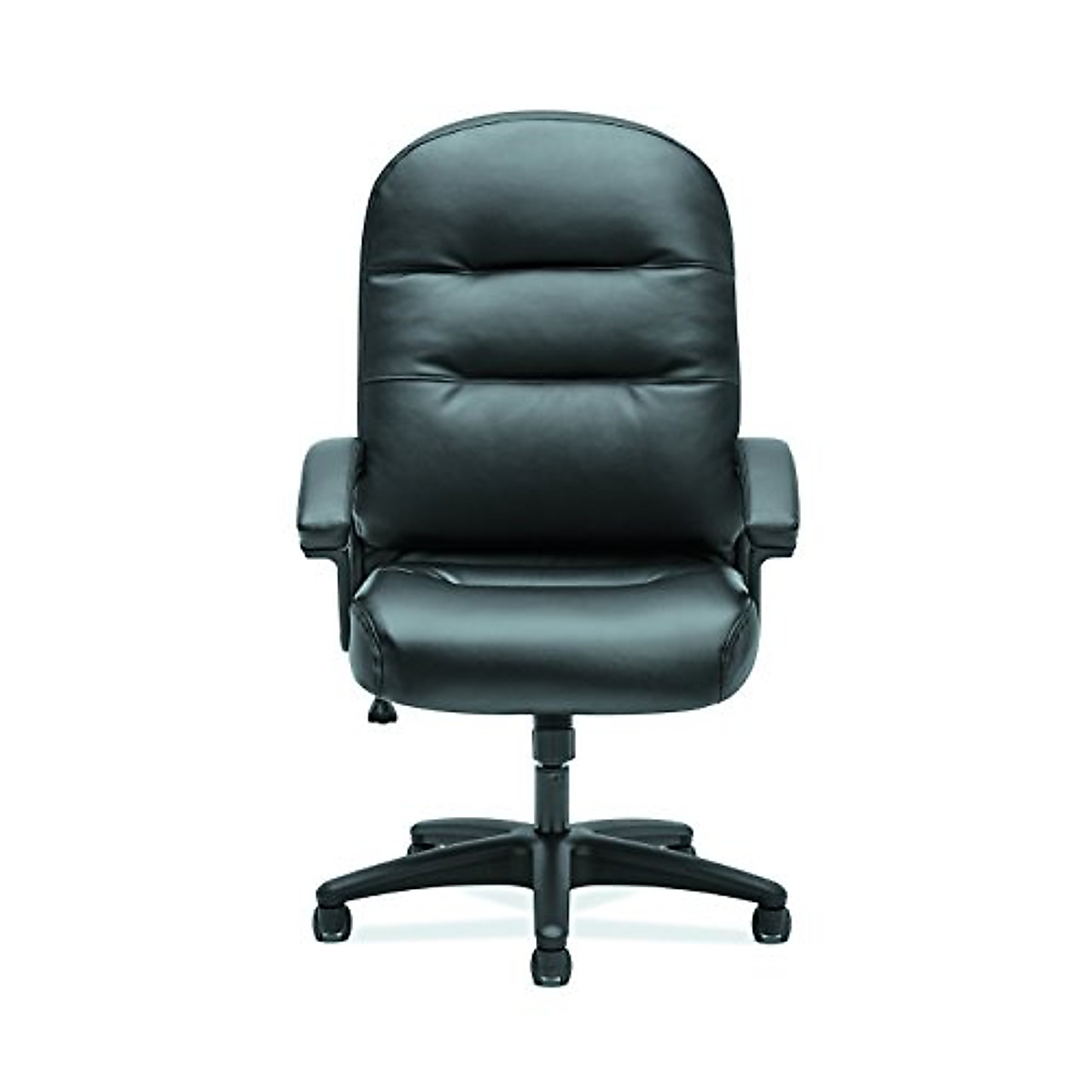 HON HON2095HPWST11T Pillow-Soft Executive High-Back Leather Computer Chair for Office Desk, Black (H2095), SofThread