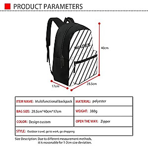 FOR U DESIGNS Teenager Children's Bookbag Canvas Backpack One Set + Picnic Lunch Box + School Pen Case Football