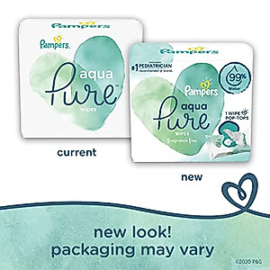 Pampers Aqua Pure Sensitive Baby Wipes 12X Pop-Top 672 Count