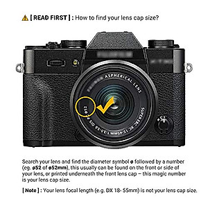 2 Pack JJC 52mm Front Lens Cap Cover with Elastic Cap Keeper for Nikon D3000 D3100 D3200 D3300 D5000 D5100 D5200 D5300 D5500 with AF-S 18-55mm Kit Lens and Other Lenses with 52mm Filter Thread