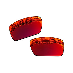 Vonxyz Lenses Replacement for Oakley Currency OX8026 Sunglass - Ruby MirrorCoat Polarized