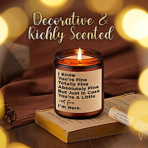 LEADO Scented Candles - Thinking of You Gifts for Women, Men - Encouragement Gifts, Thoughtful Gifts for Women, Friends, Her - Sympathy Gift, Get Well, Divorce Gifts, Support, Cancer Gifts for Women