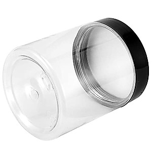 ZEONHEI 30 Pack 8 Oz Plastic Jars with Lids, 250ml Clear Plastic Storage Jars, Wide Mouth Clear Empty Plastic Containers for Food Storage Cream Jam Samples Spices